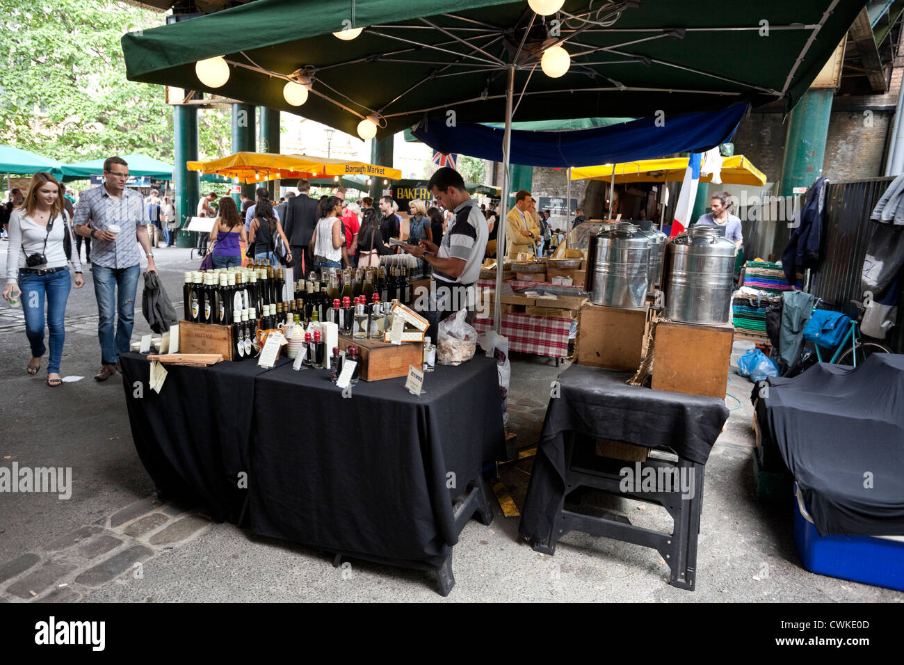 Borough Market stall, London, England, UK Stock Photo - Alamy