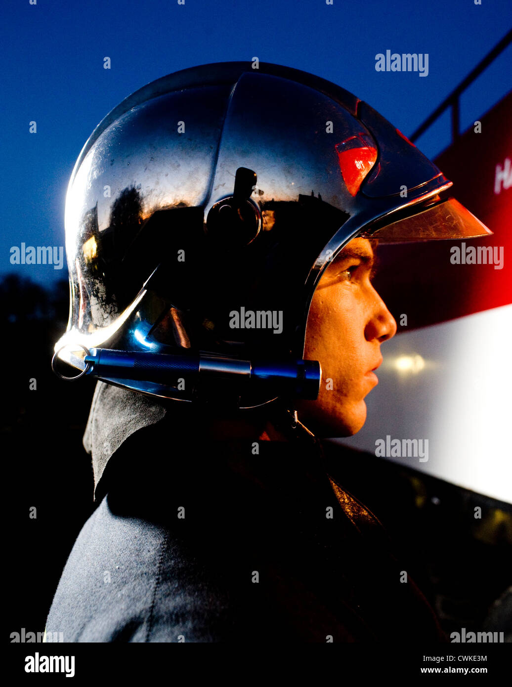 Fireman transport hi-res stock photography and images - Alamy