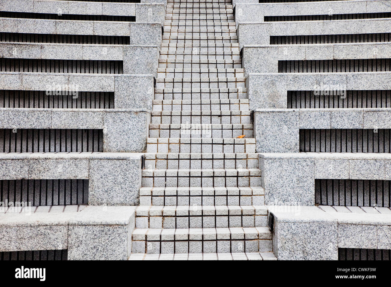 Asia, China, Hong Kong. Steps in Hong Kong Park Stock Photo - Alamy