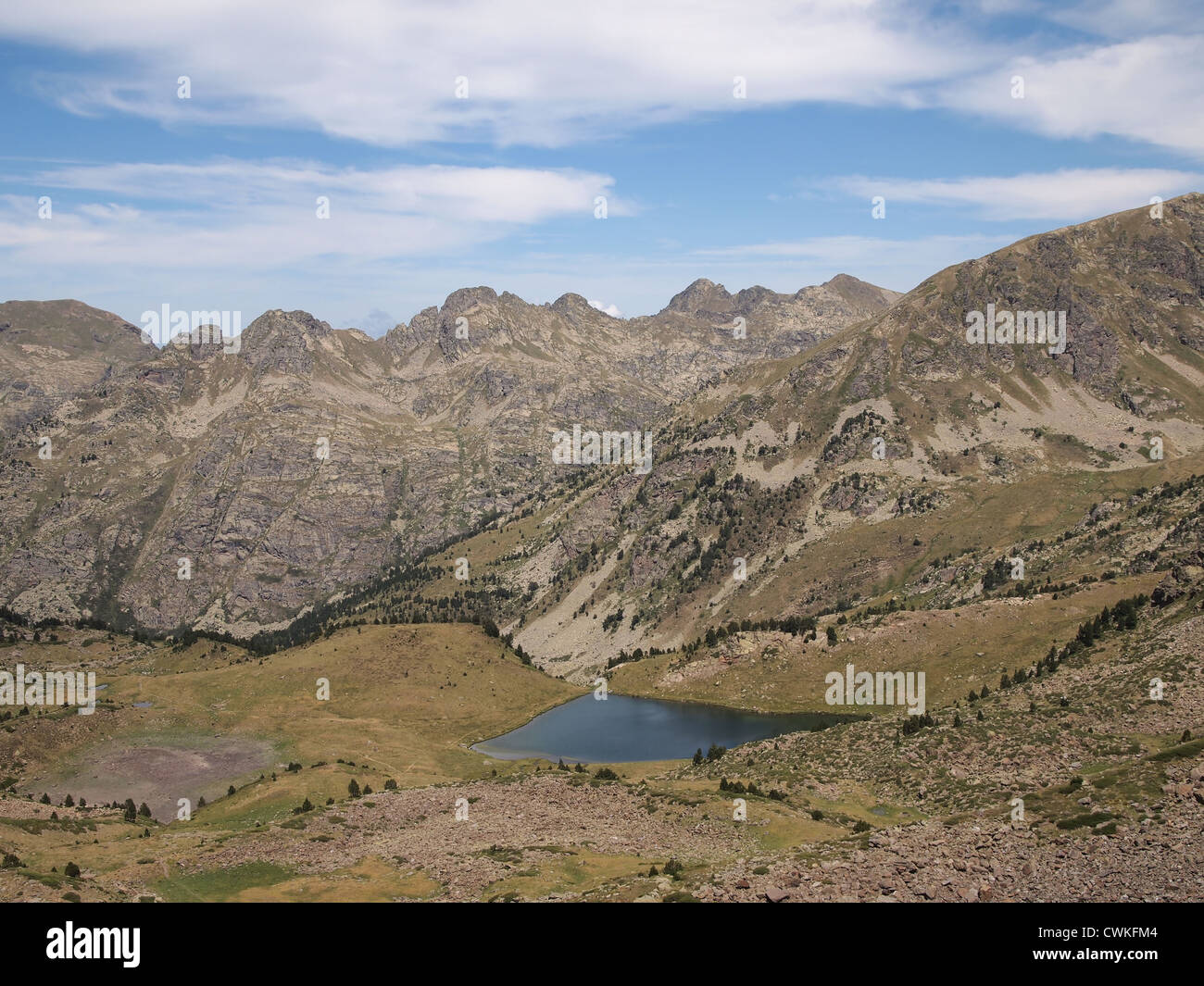 Mountainous Andorran Landscape Stock Photo - Alamy