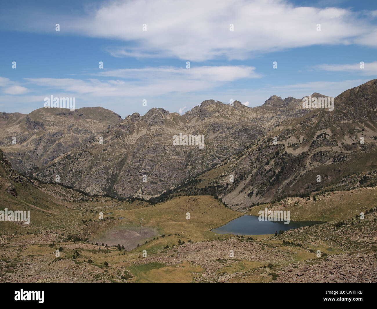 Mountainous Andorran Landscape Stock Photo - Alamy
