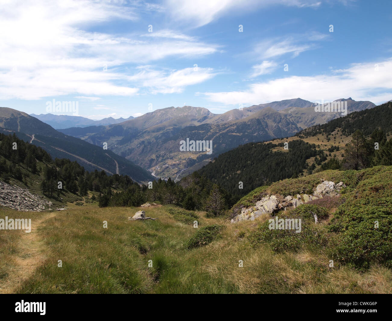 Mountainous Andorran Landscape Stock Photo - Alamy