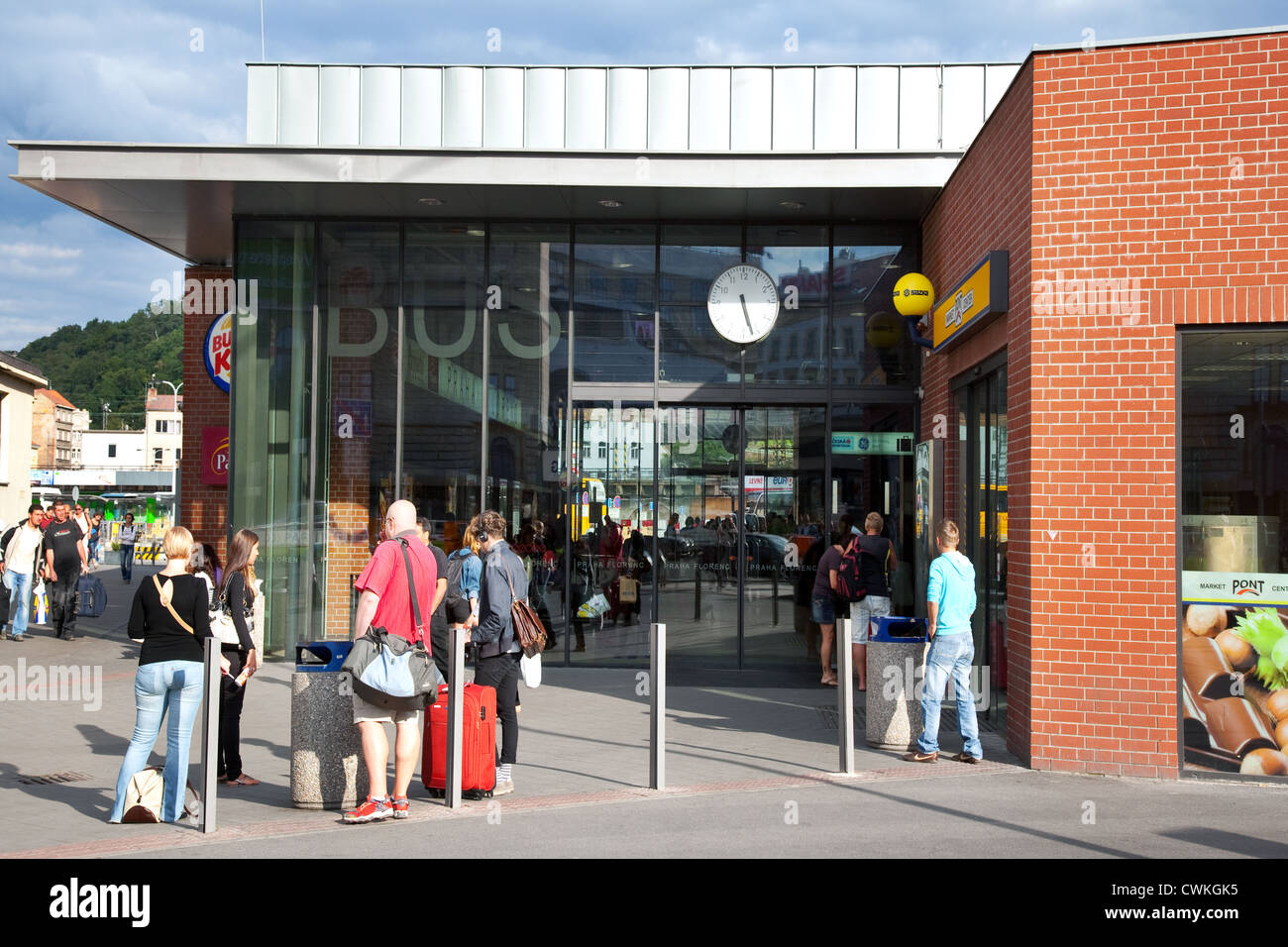 Autobusove nadrazi Praha - Florenc, Praha, Ceska republika Stock Photo ...