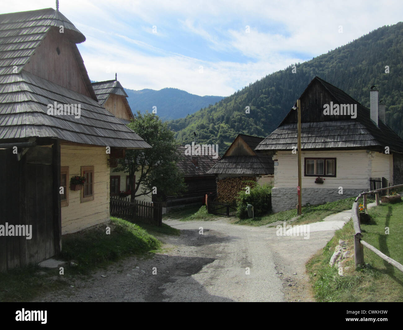Rural Houses in Vlkolinec, Slovakia Stock Photo - Alamy