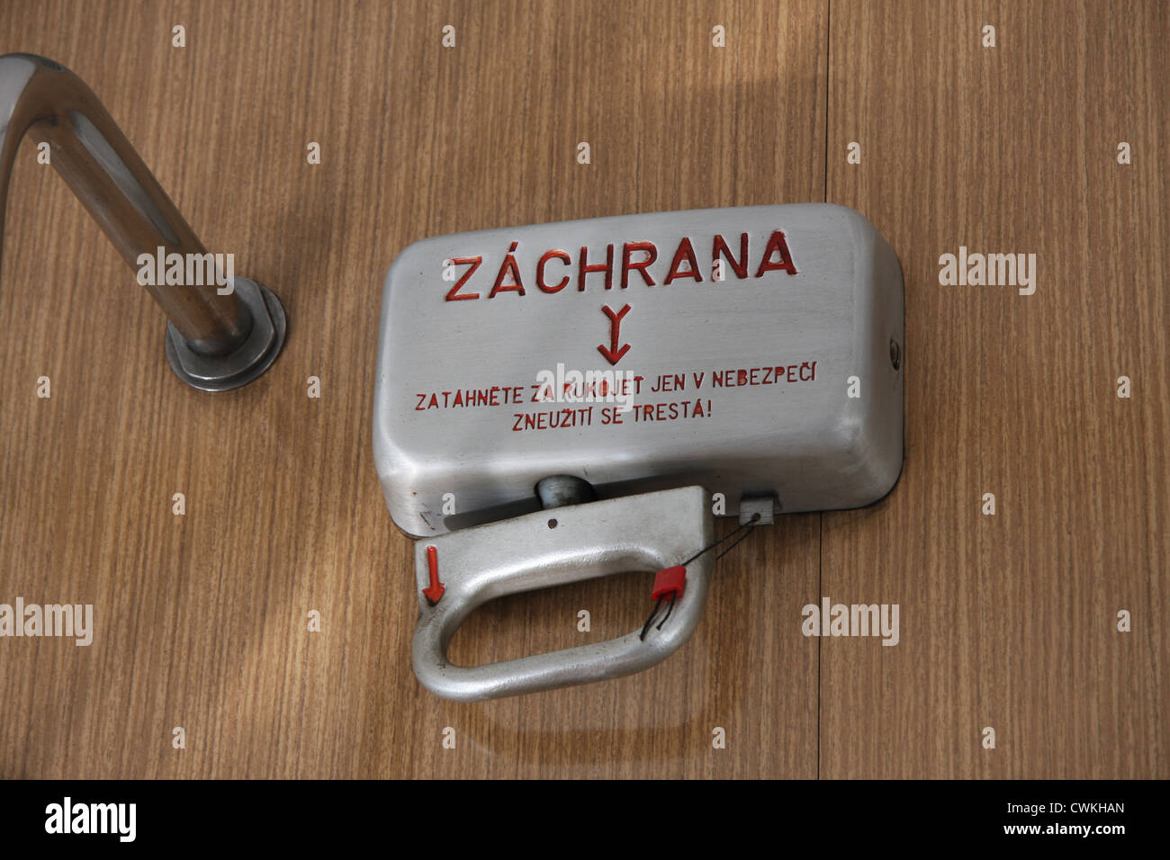 Emergency brake train hi-res stock photography and images - Alamy