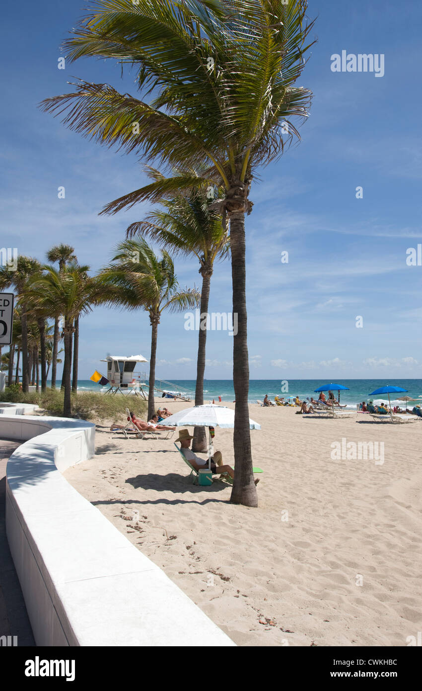 SEABREEZE BOULEVARD BEACH WAVE WALL PROMENADE FORT LAUDERDALE FLORIDA ...