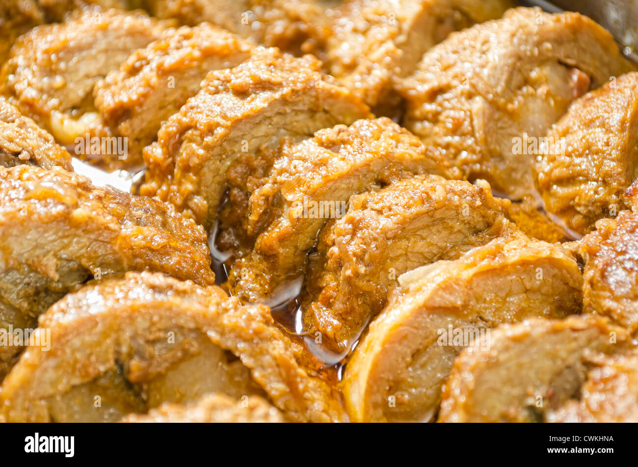 Philippine tomato-based meat dish with pure pork fat filling Stock ...