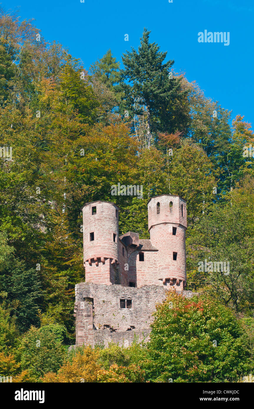The Schwalbennest or sparrow's nest castle Neckarsteinach, Germany ...