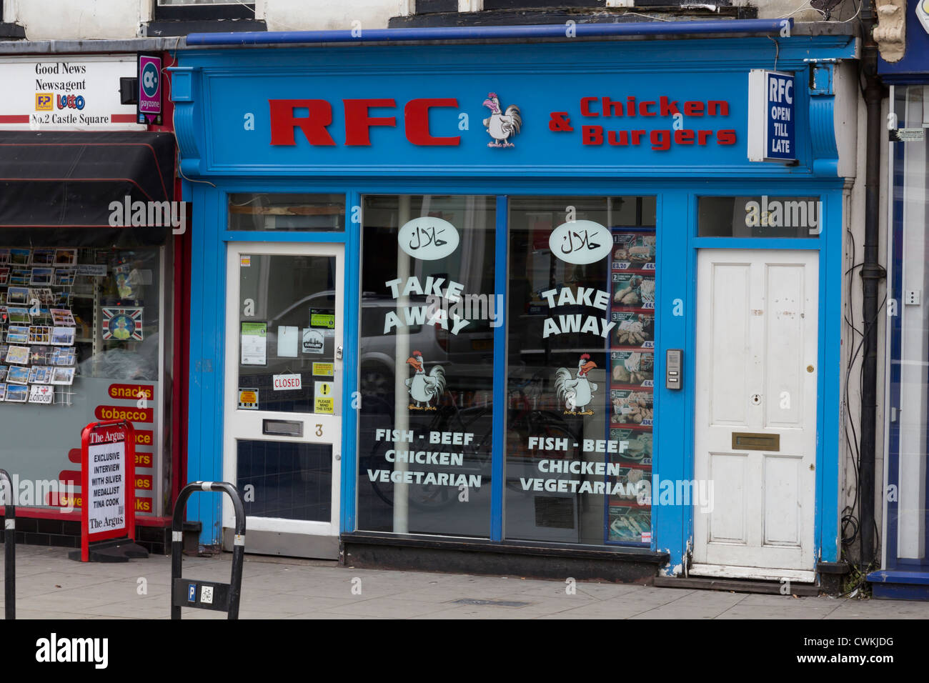 RFC Chicken & Burgers in Brighton Stock Photo - Alamy