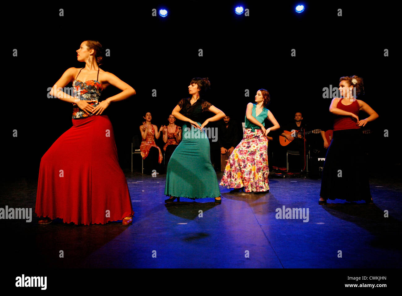 Flamenco live performance on stage Stock Photo - Alamy