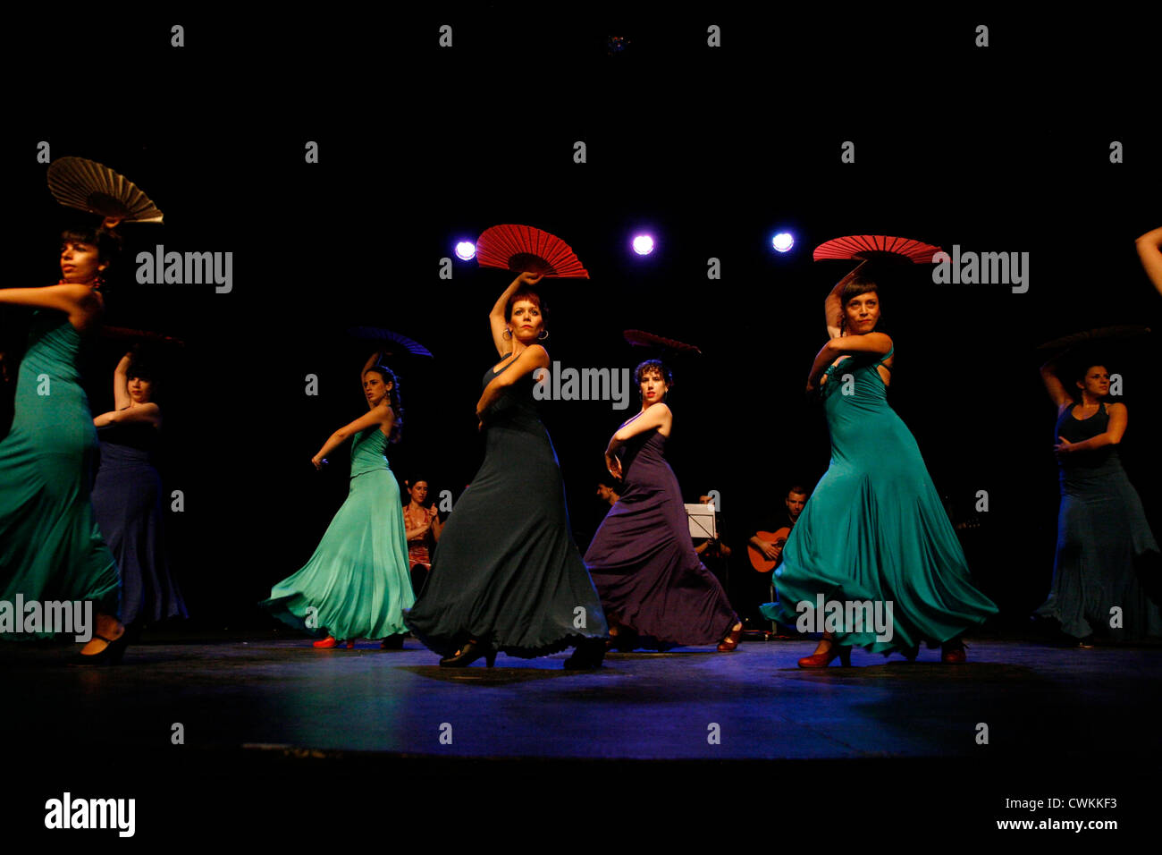 Flamenco live performance on stage Stock Photo - Alamy