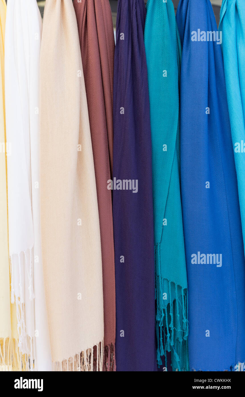 Rainbow of cloth with range of colors Stock Photo - Alamy