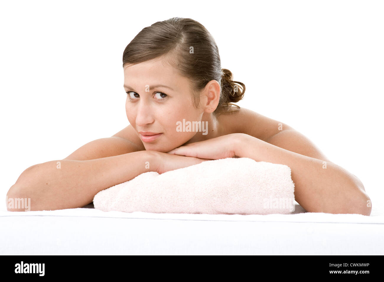 Portrait of Young Woman in Wellness Stock Photo - Alamy