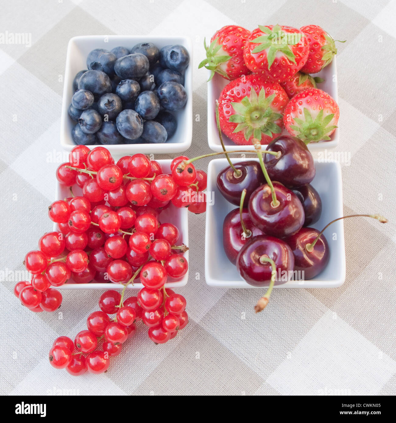 different fruits on a table Stock Photo - Alamy