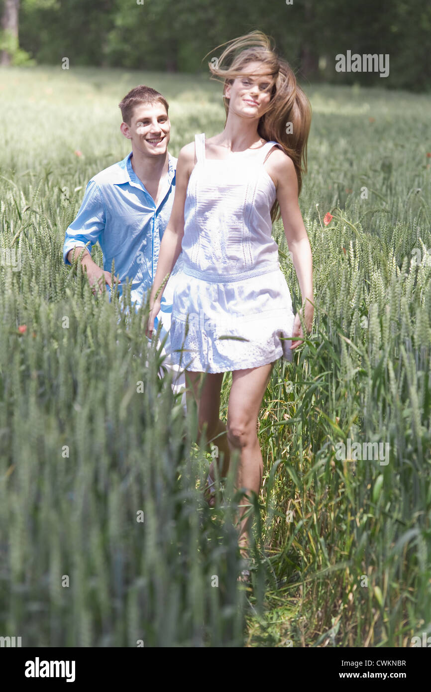 Young Couple in Nature Stock Photo - Alamy