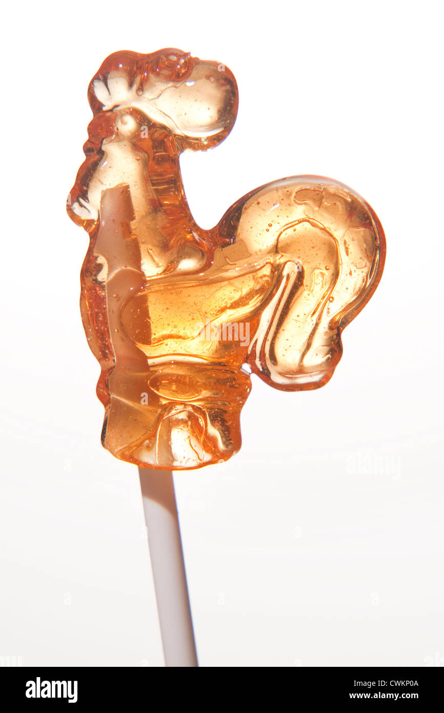 lollipop in a chicken shape Stock Photo - Alamy