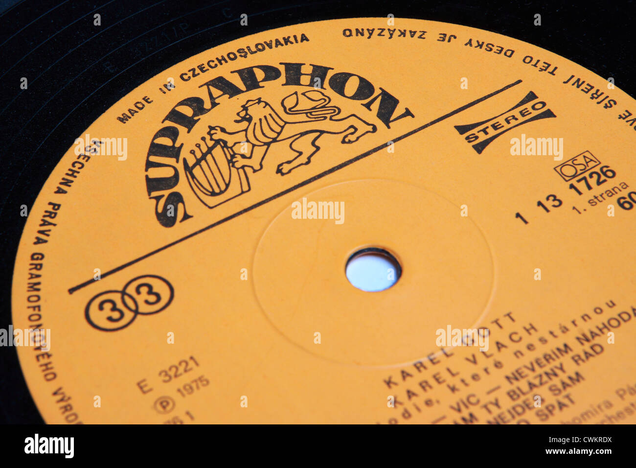 Record objects hi-res stock photography and images - Alamy