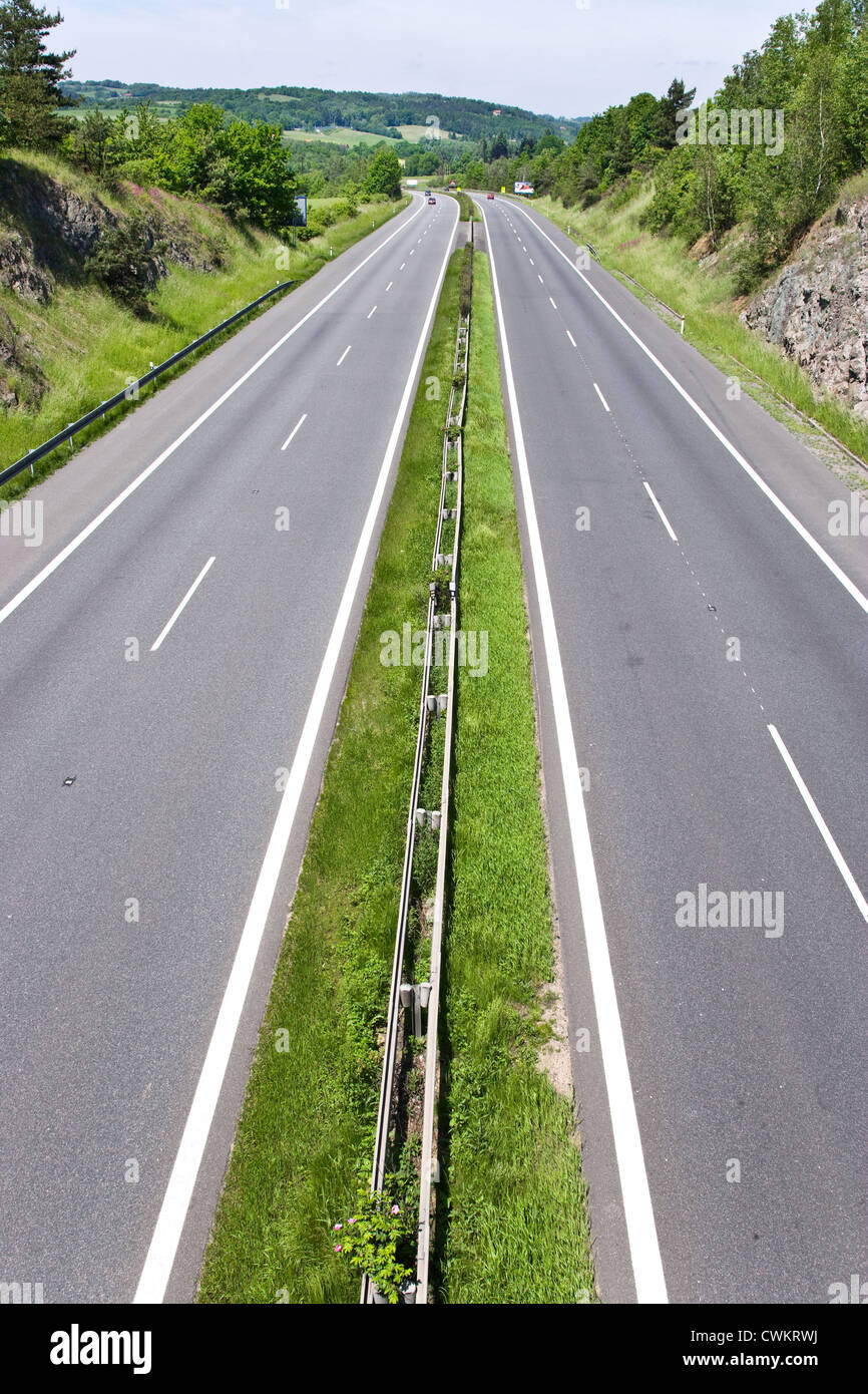 Dalnice D1 u Hrusic, Posazavi, Ceska republika Stock Photo - Alamy