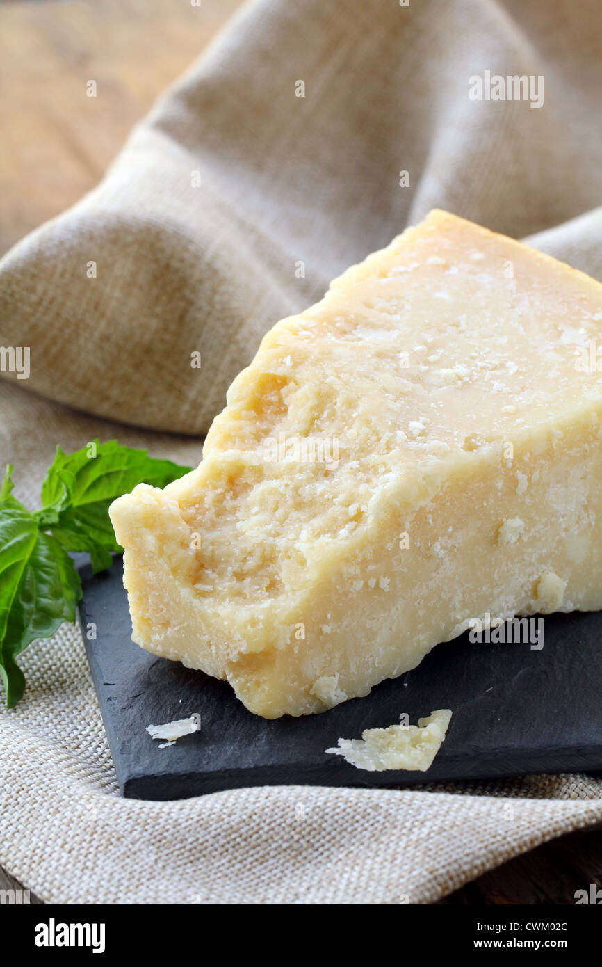 Parmesan cheese - hard Italian cheese Stock Photo - Alamy