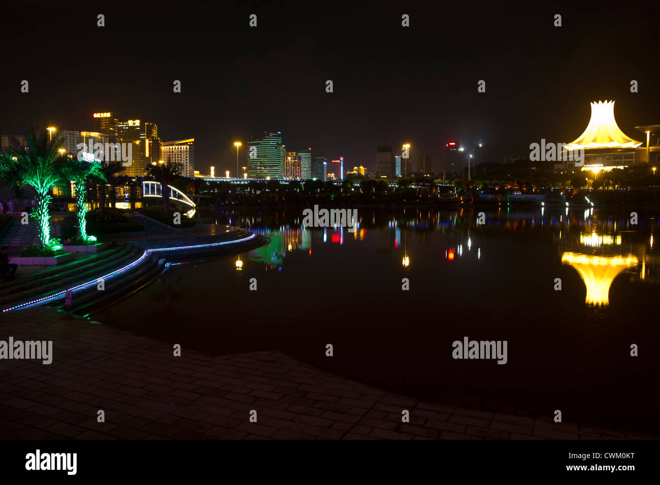 City center night view hi-res stock photography and images - Alamy