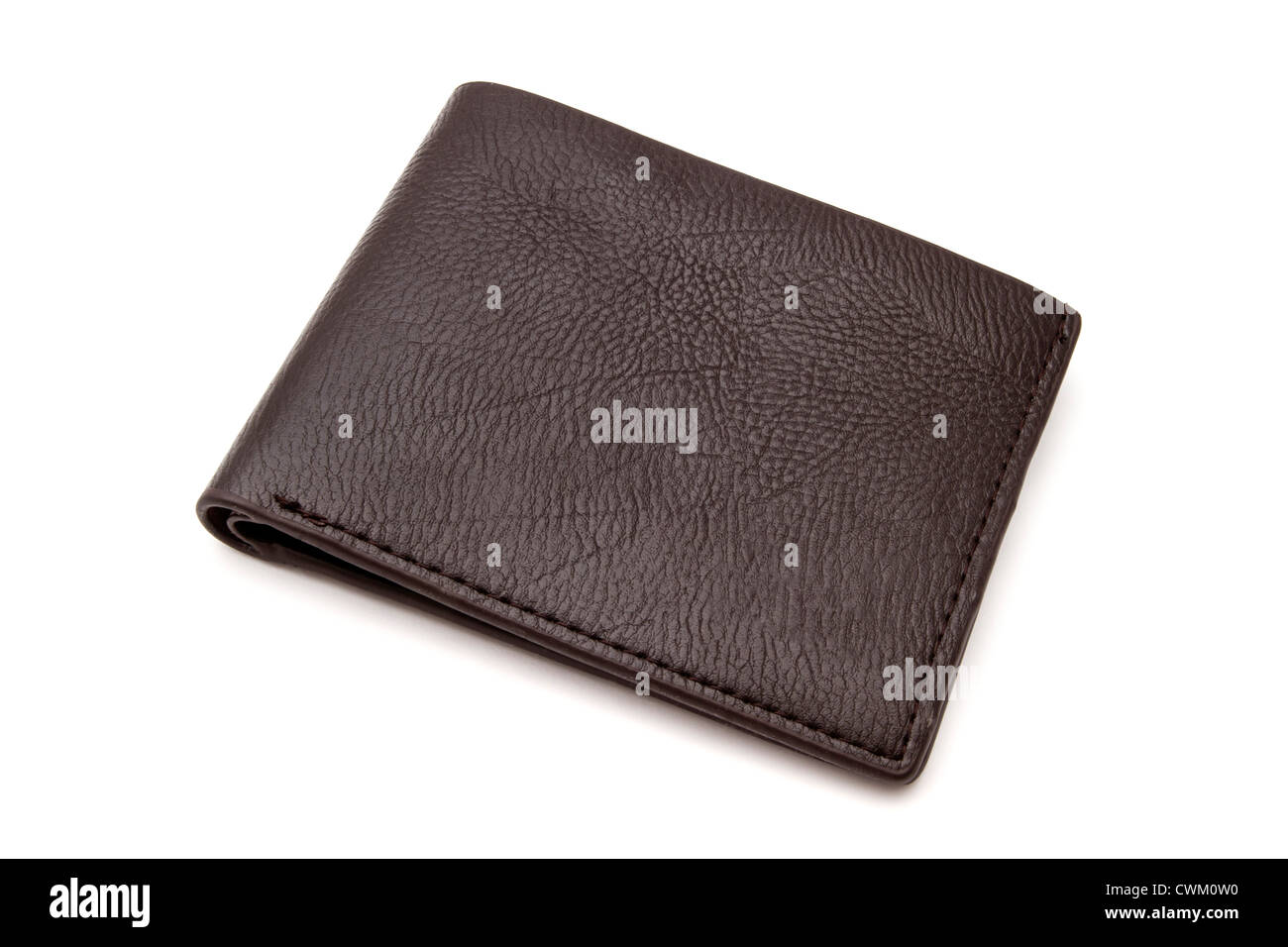 Brown wallet isolated on white background Stock Photo - Alamy
