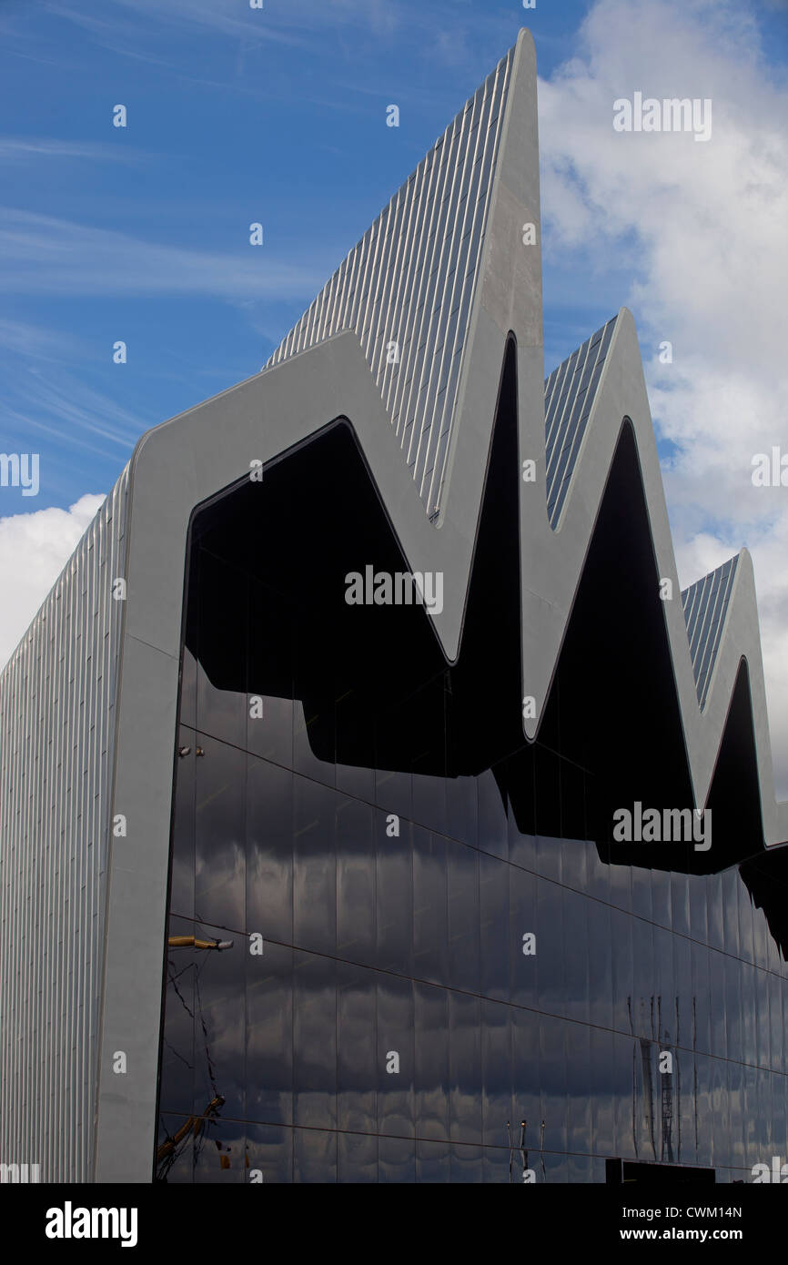 The Riverside Museum, Glasgow. Designed by Iraqi architect Zaha Hadid ...