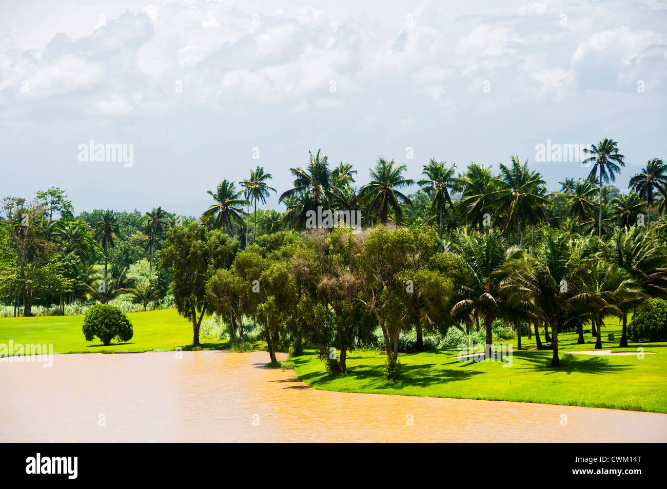 A beautiful golf course in the Philippines Stock Photo - Alamy