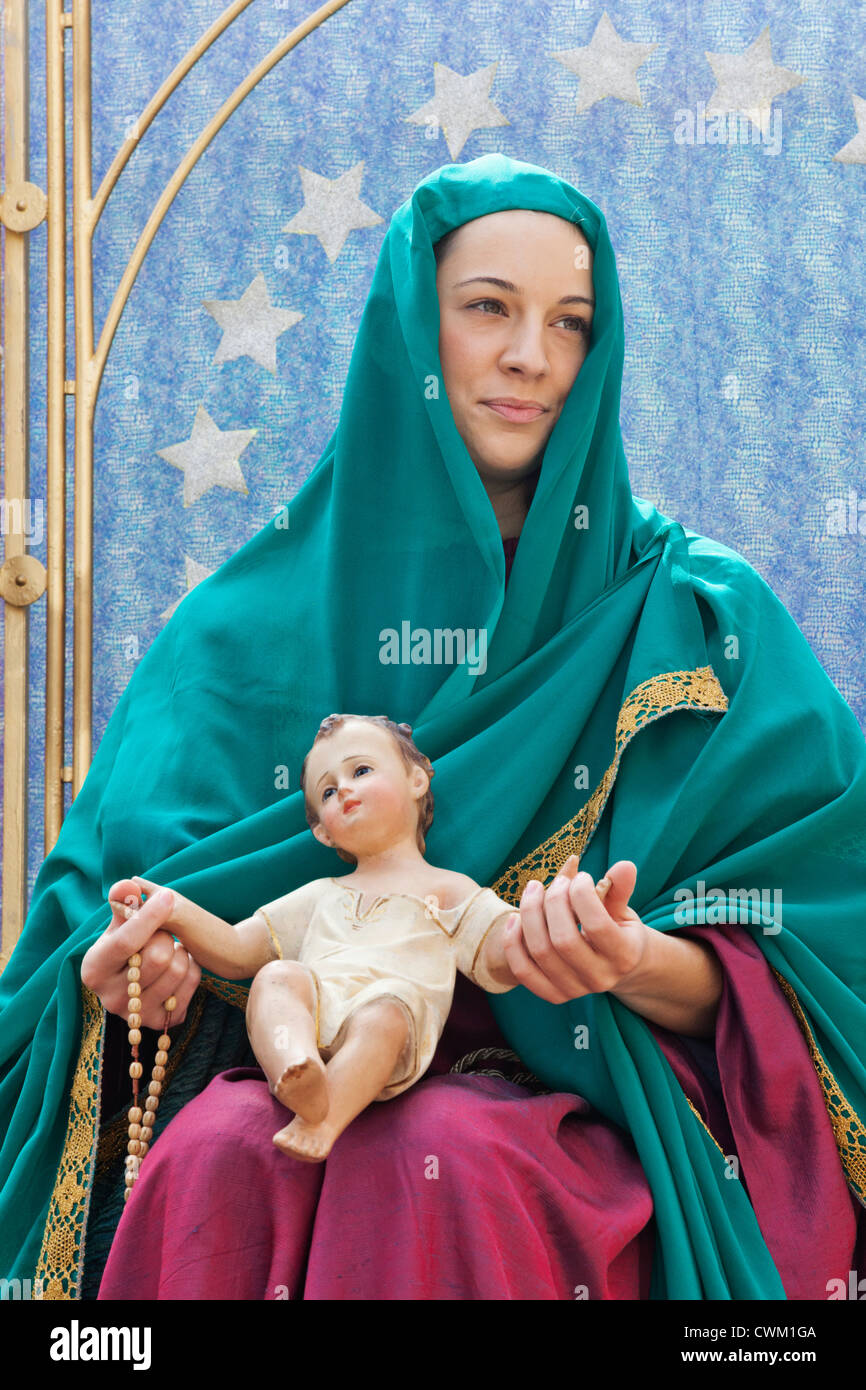 The Annual Italian Lady of Mount Carmel Festival Procession ...