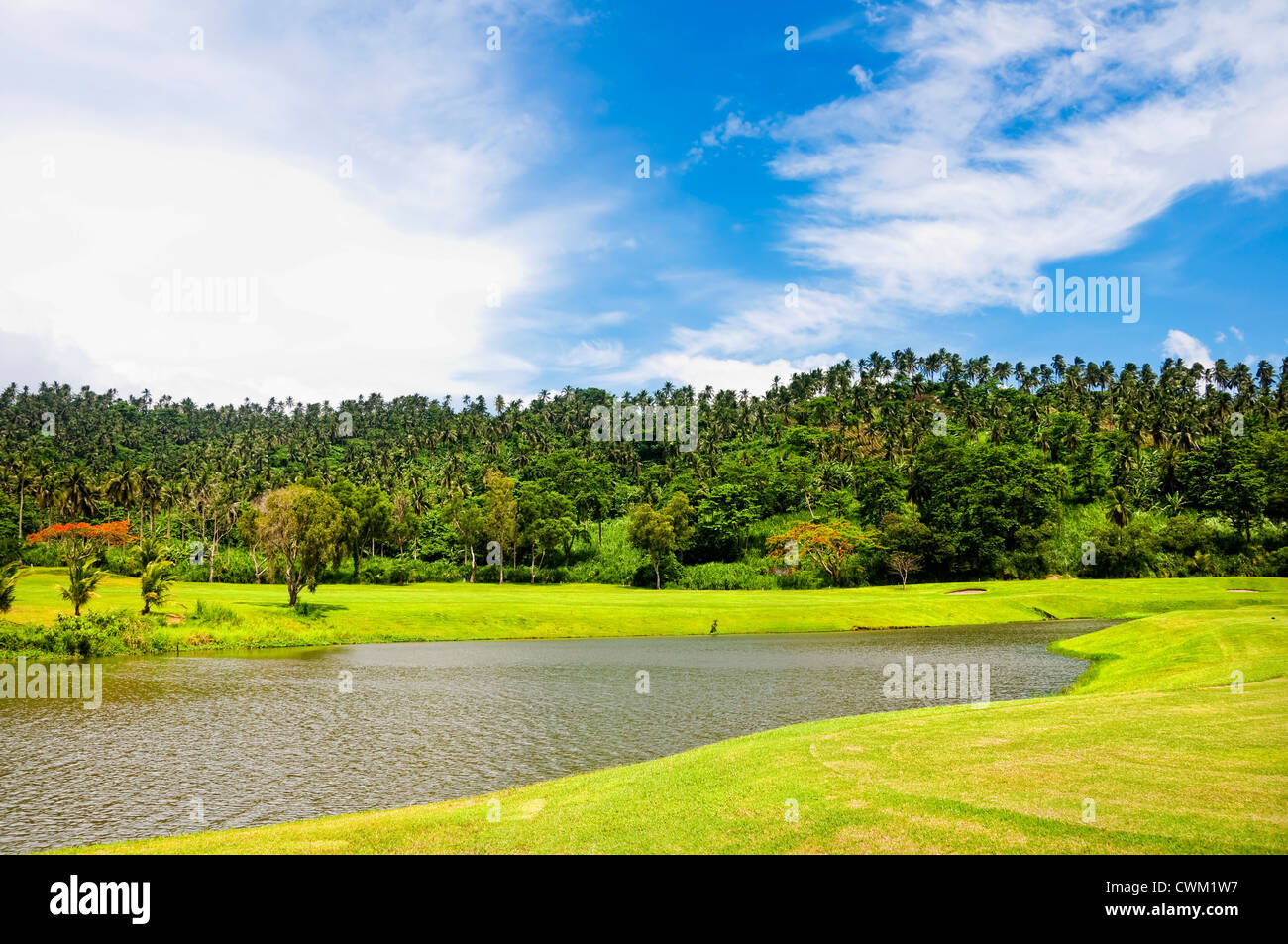 A beautiful golf course in the Philippines Stock Photo - Alamy