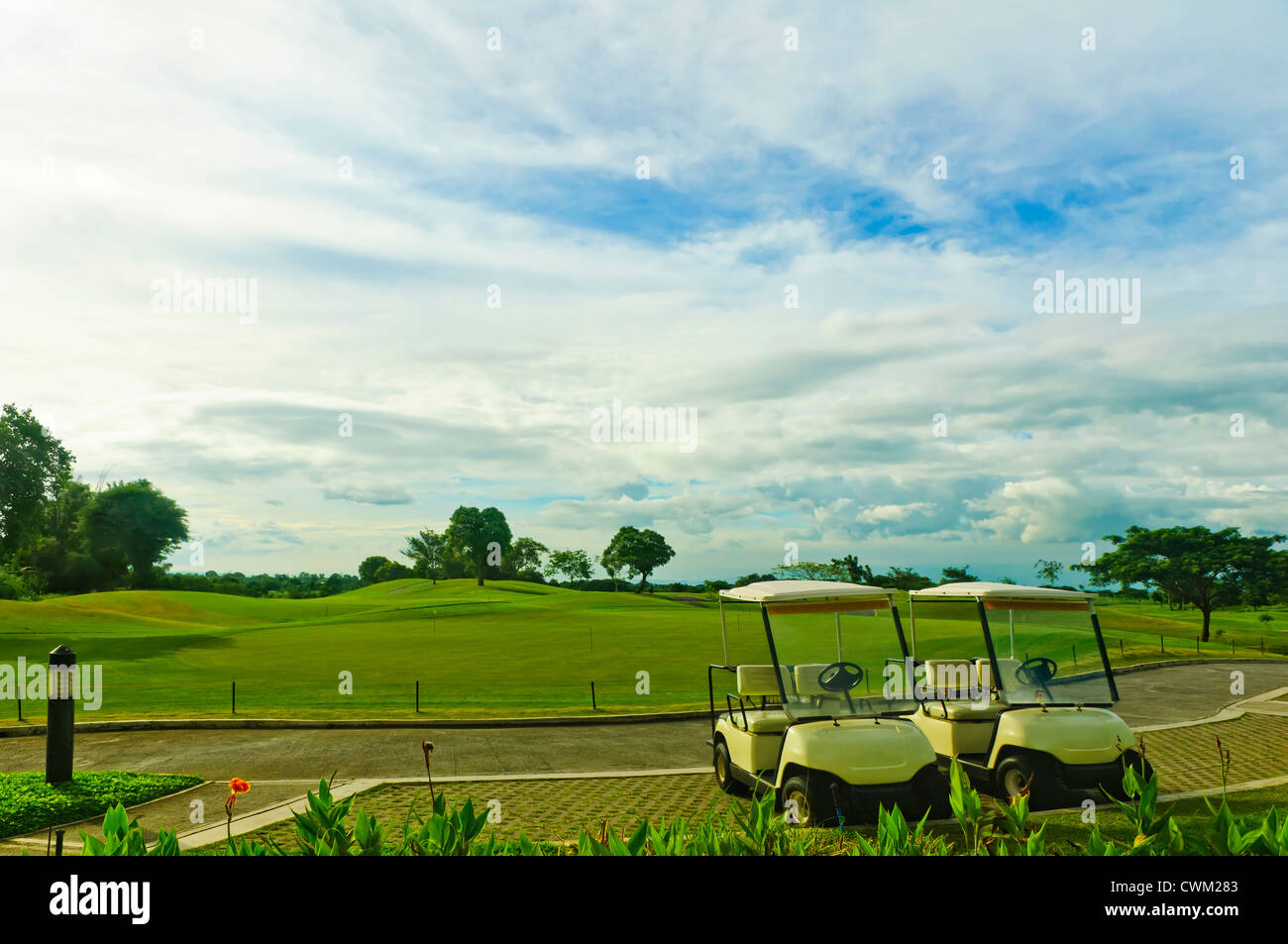 A beautiful golf course in the Philippines Stock Photo - Alamy