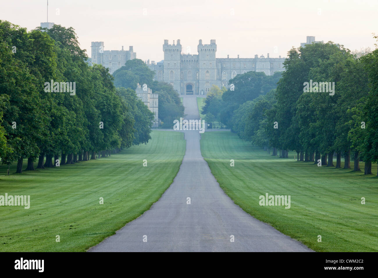 England, Berkshire, Windsor, Windsor Castle, The Long Walk Stock Photo ...