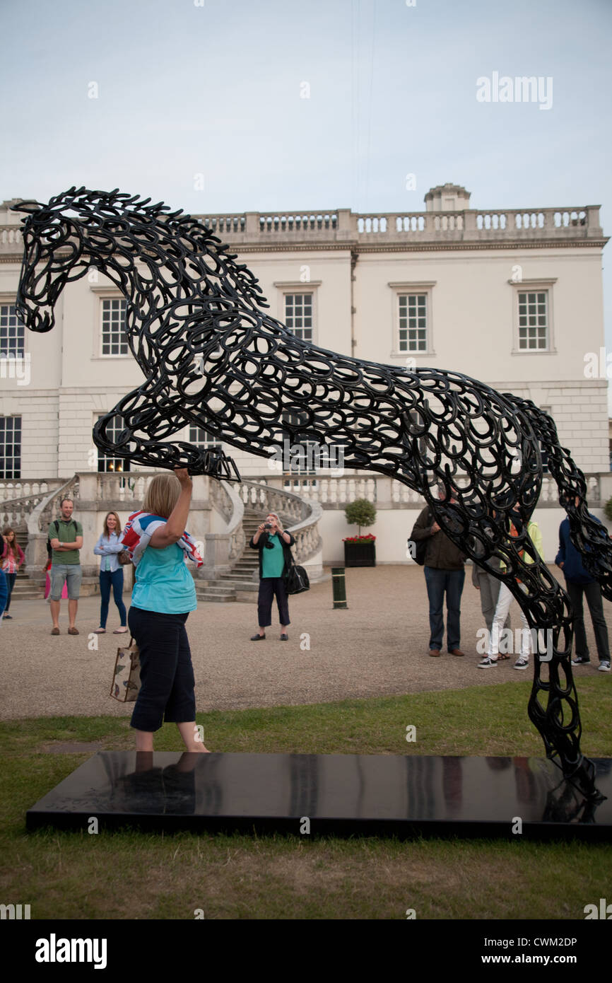 Horse Sculpture in Greenwich Park, London, England, United Kingdom ...