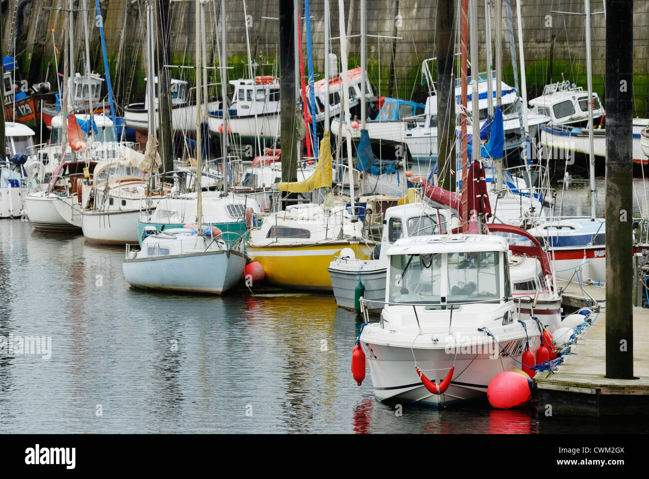 Boats moored at aberystwyth marina hi-res stock photography and images ...