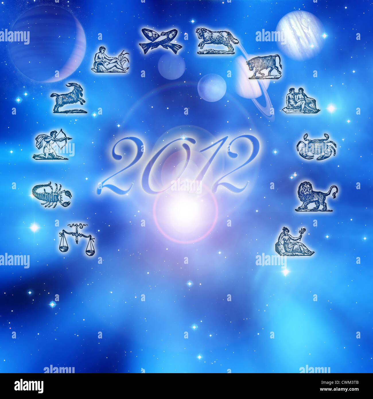 2012 zodiac hi-res stock photography and images - Alamy
