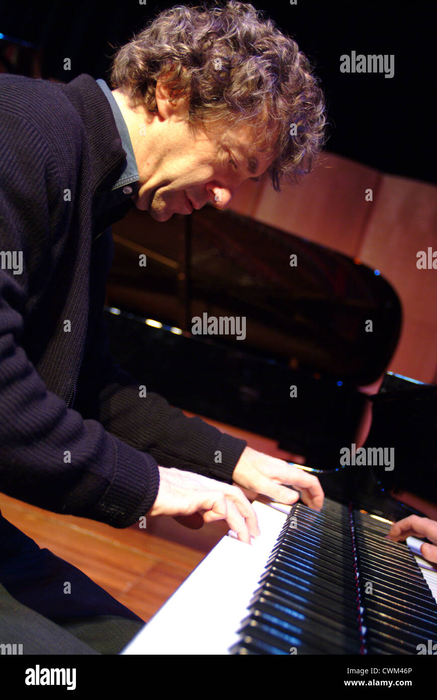 Pascal Roge in rehearsal, Queen Elizabeth Hall, London, UK. Monday 23 ...