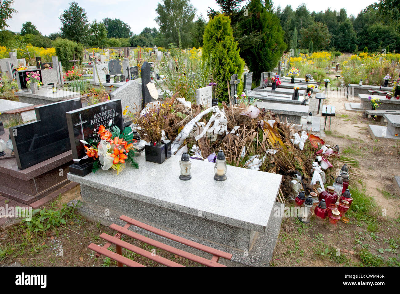 Overall view of the beautiful Roman Catholic Church's Cemetery ...