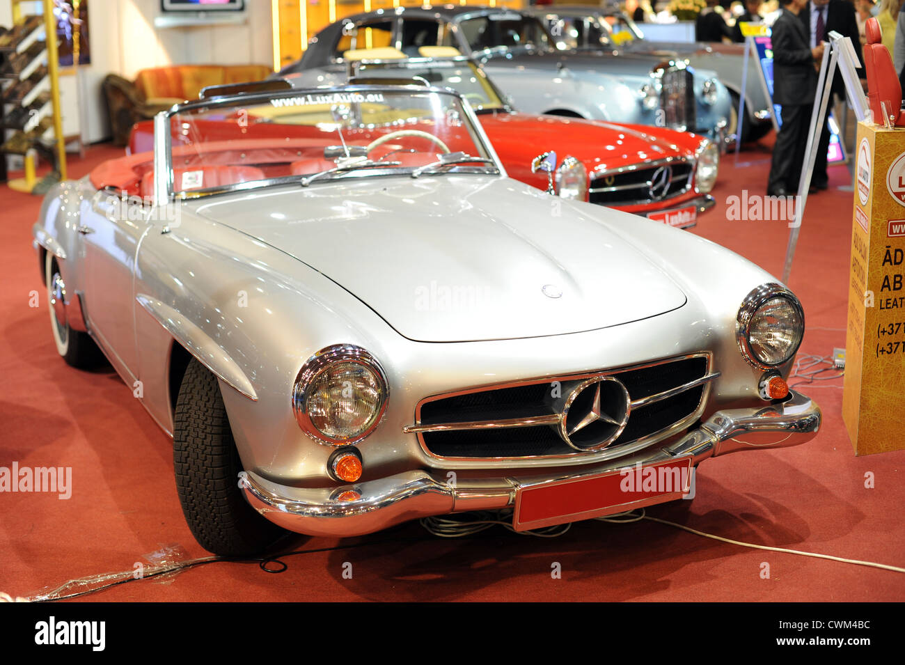 Classical Mercedes-Benz from sixties, cabriolet sports car Stock Photo ...