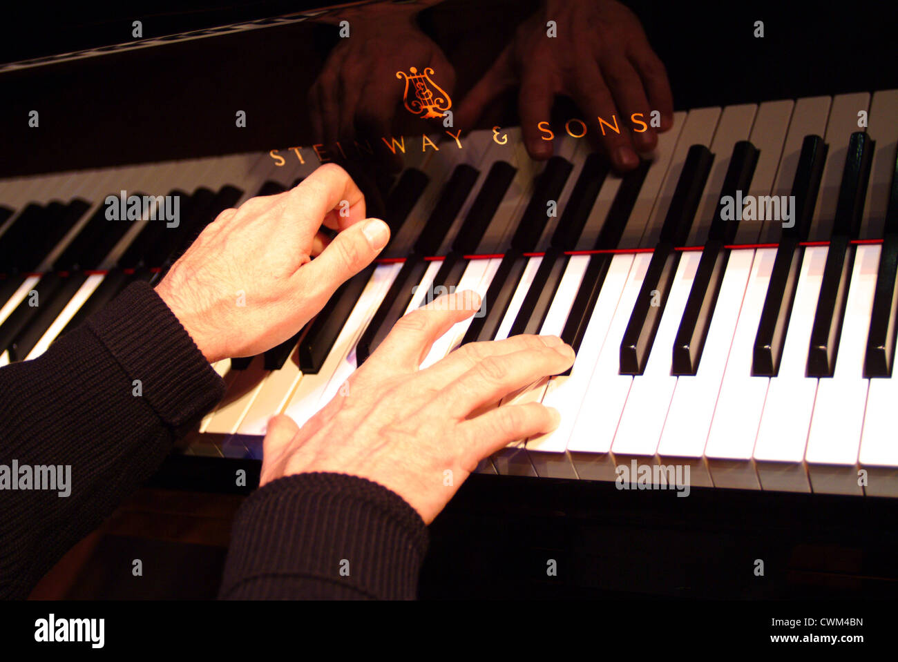 Pascal Roge in rehearsal, Queen Elizabeth Hall, London, UK. Monday 23 ...