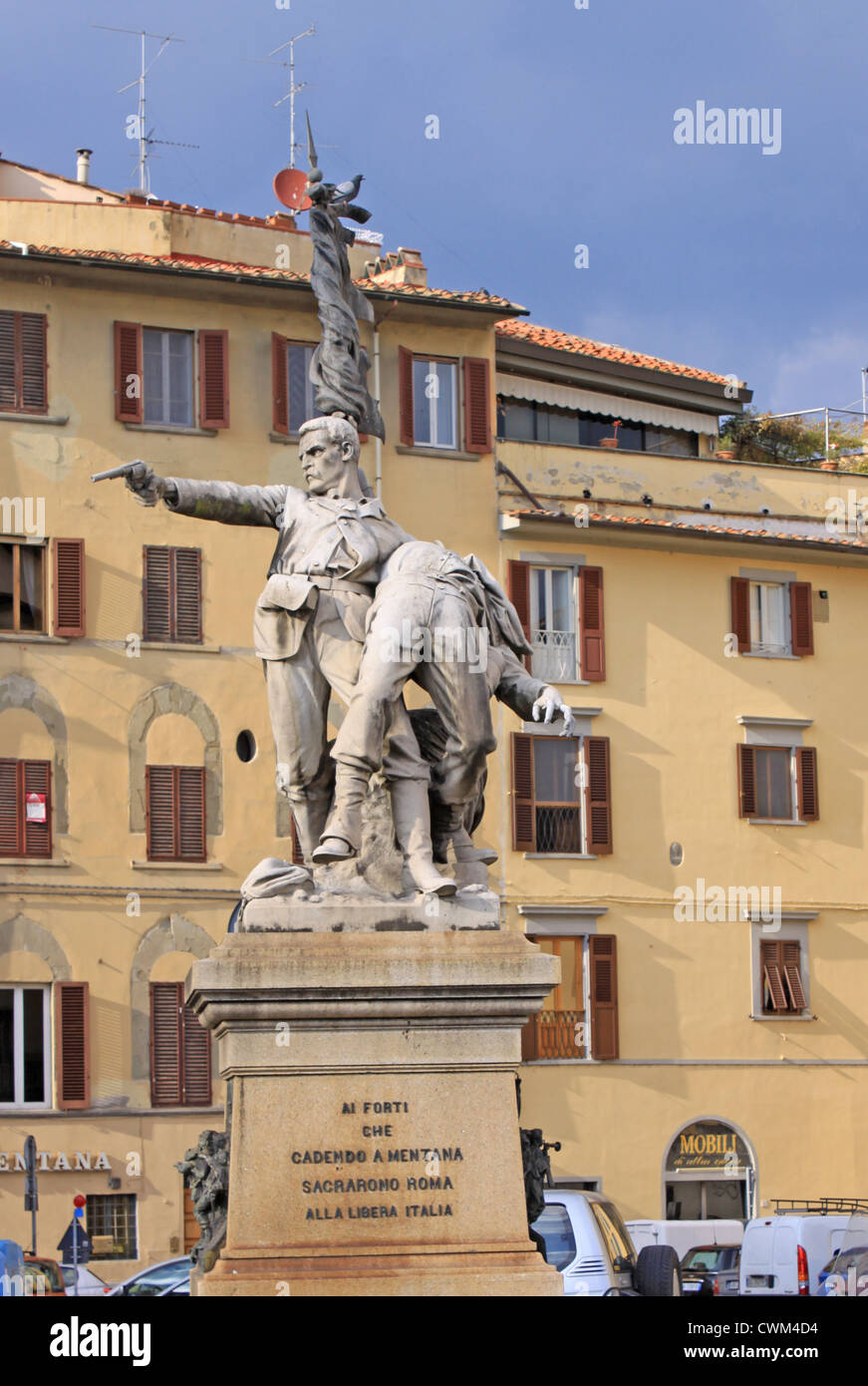 Italy. Florence. The monument to the freedom fighters of Italy Stock ...