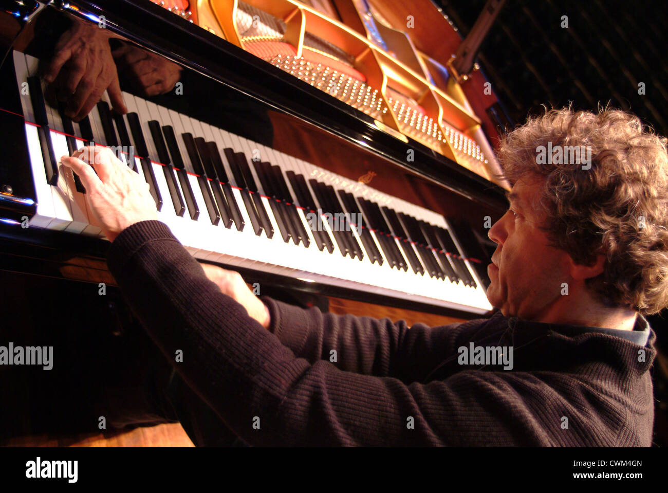 Pascal Roge in rehearsal Queen Elizabeth Hall London Monday 23 January ...