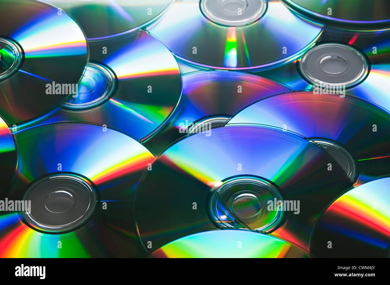 Close up of stack of compact disc Stock Photo - Alamy