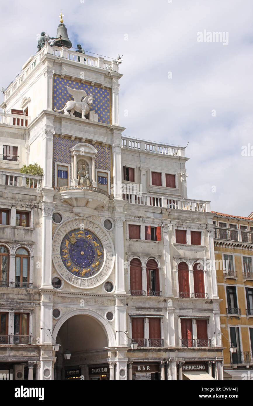 Italy, Venice. Clock in tower. Piazza,San Marco Stock Photo - Alamy