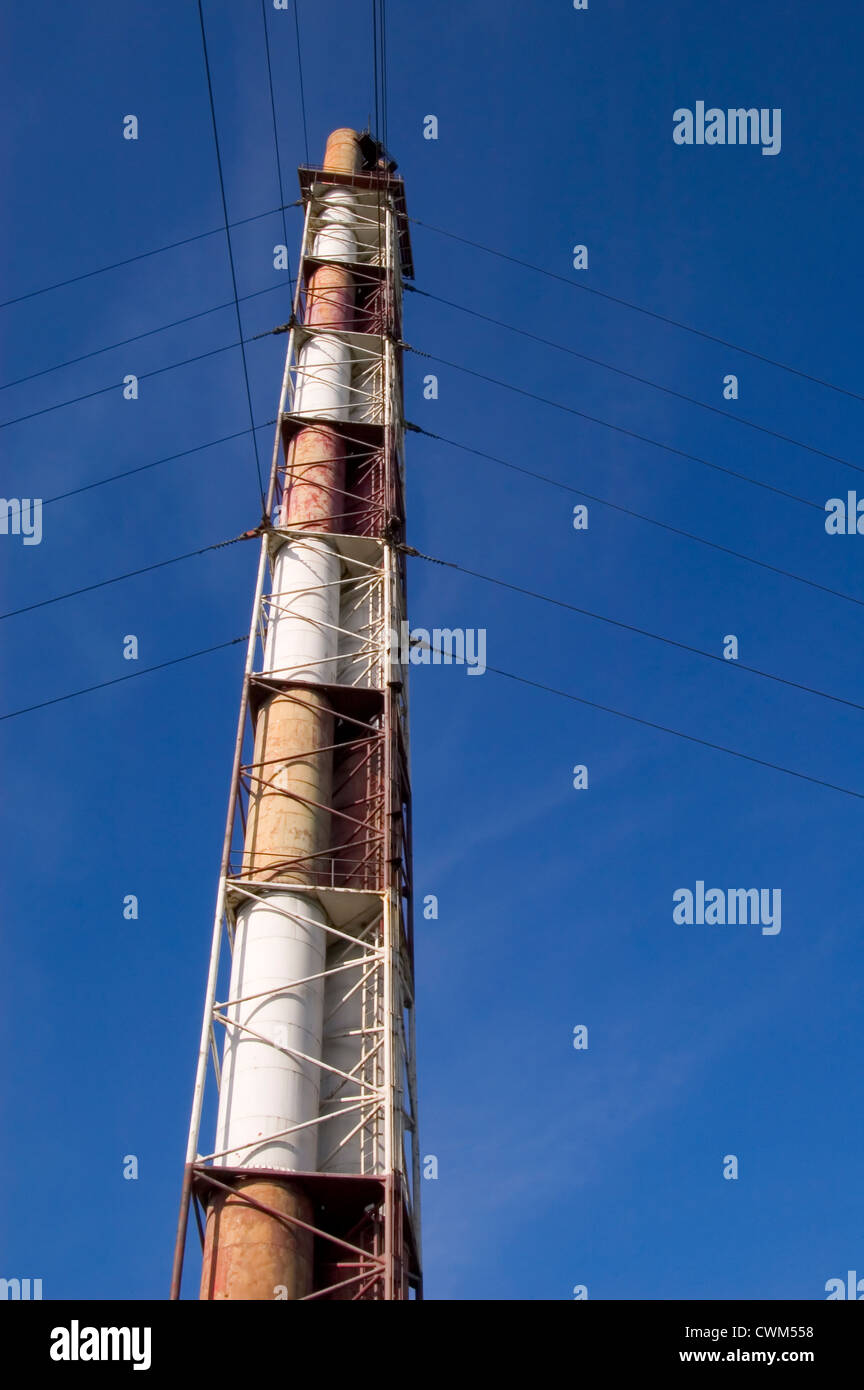 Power Plant Chimney Stock Photo - Alamy