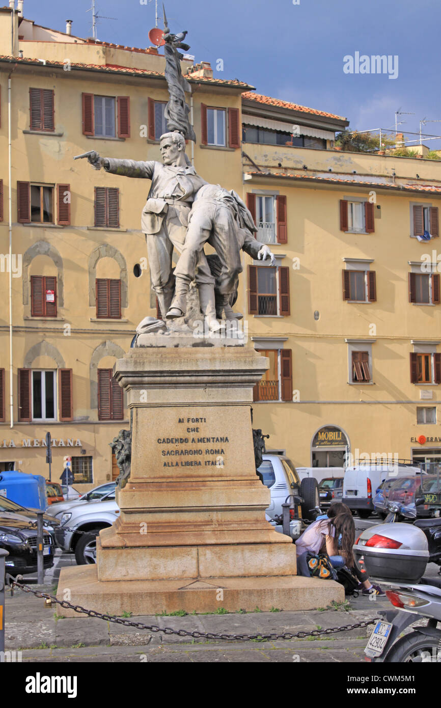 Italy. Florence. The monument to the freedom fighters of Italy Stock ...