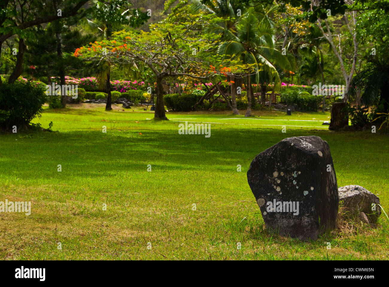 One of the gardens in Caylabne Resort, Cavite, Philippines Stock Photo ...