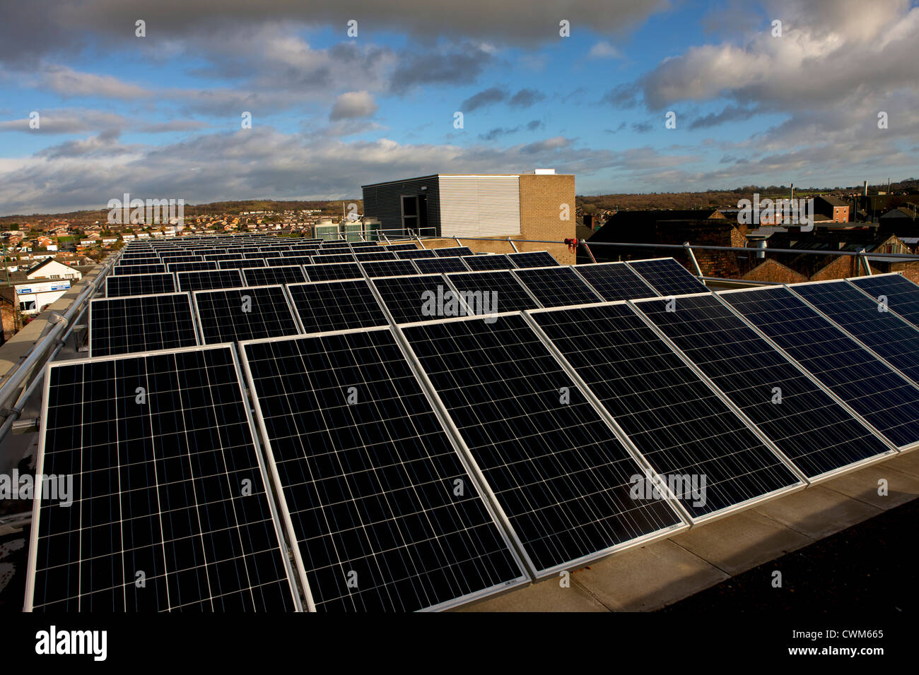 solar panels on roof Stock Photo - Alamy
