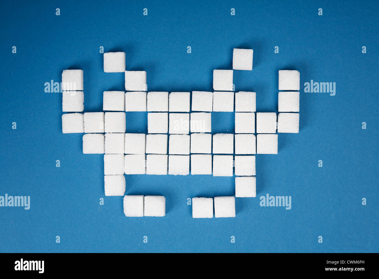 Sugar cubes white Cut Out Stock Images & Pictures - Alamy