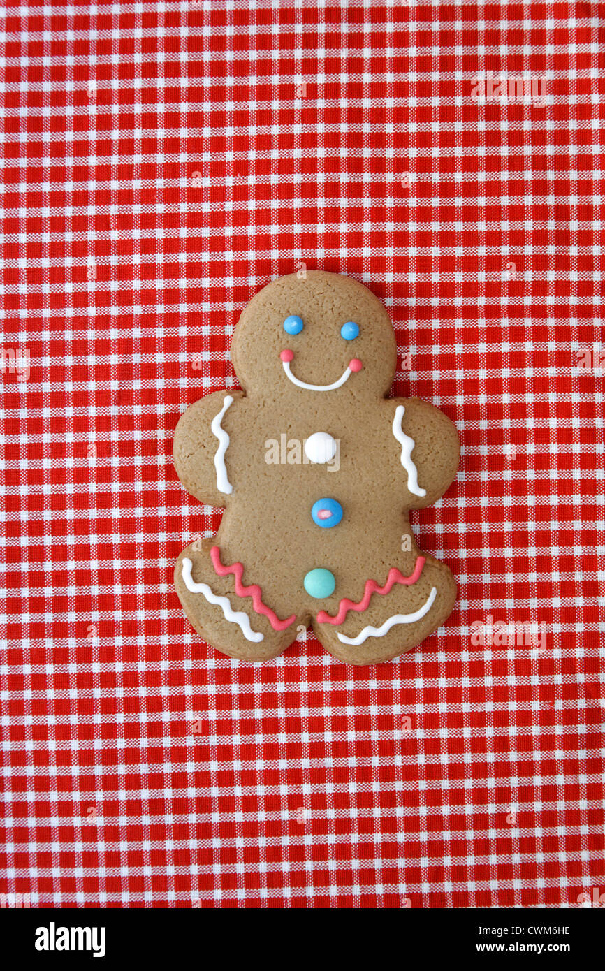 Gingerbread Man On Tablecloth High Resolution Stock Photography and ...