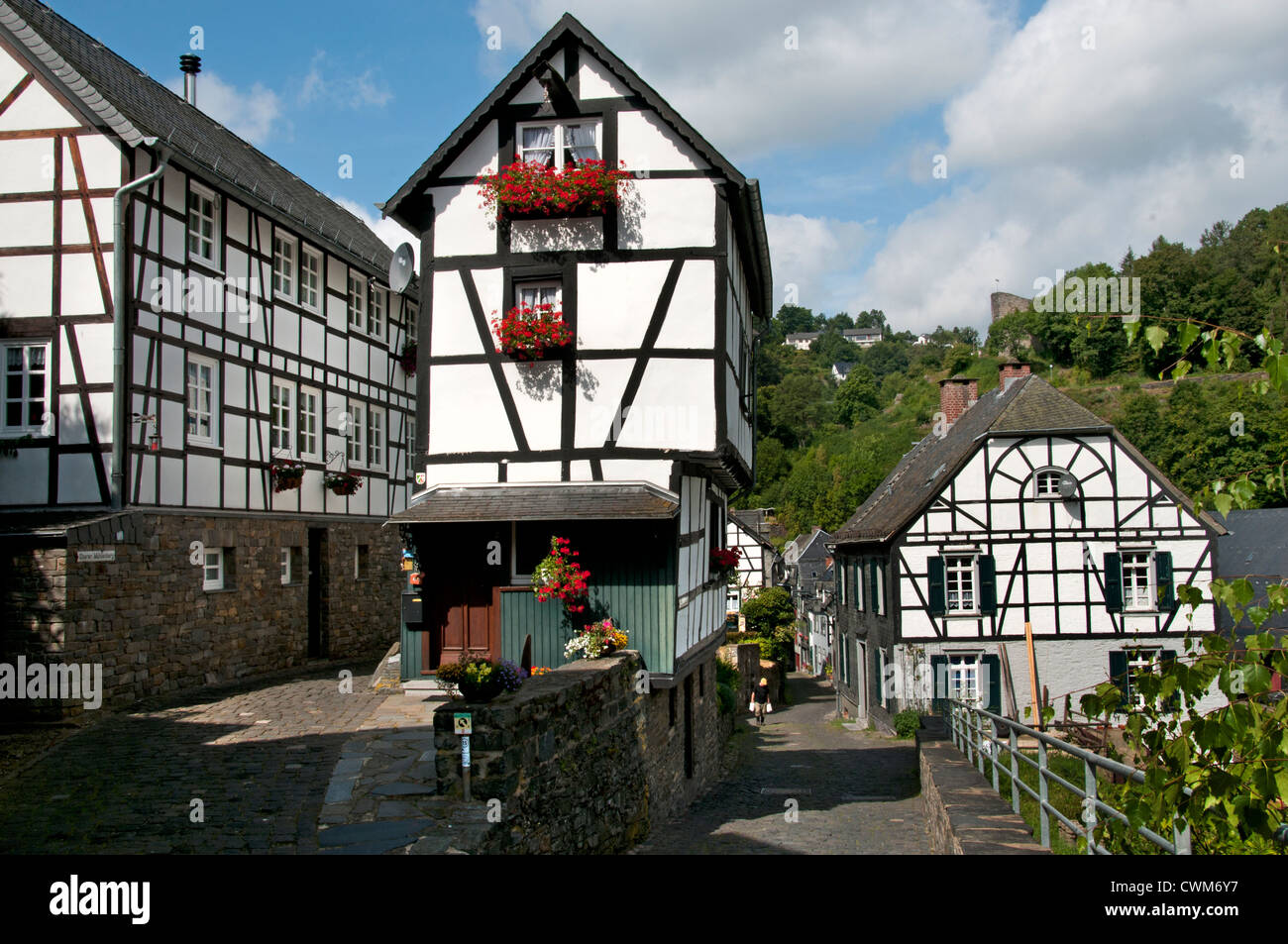 Monschau 13th Century Nordeifel Eifel Germany half-timbered house ...