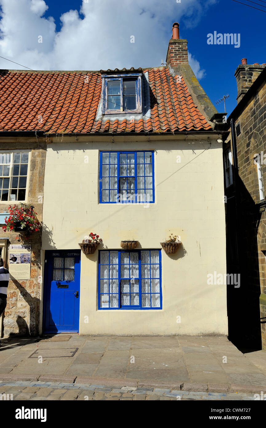 seal holiday cottage whitby north yorkshire england uk Stock Photo - Alamy